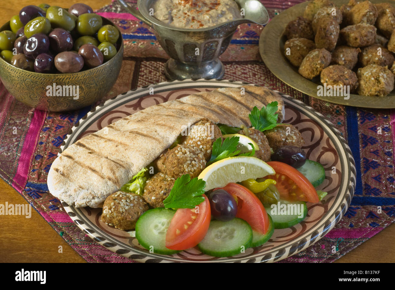Falafel Middle East Food Stock Photo - Alamy