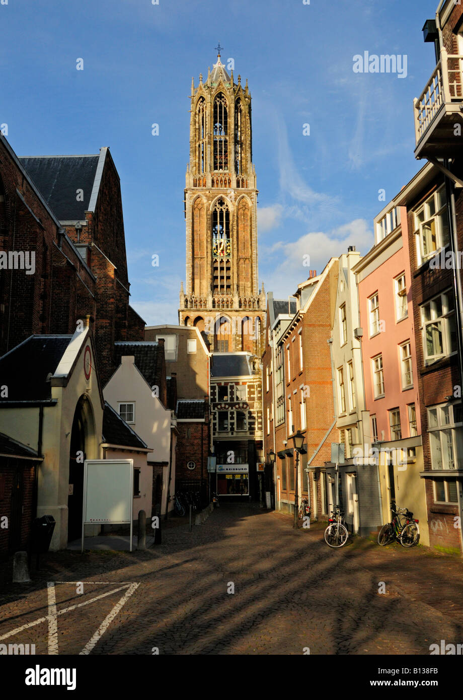 Colorful houses and the Dom Utrecht The Netherlands Europe Stock Photo ...