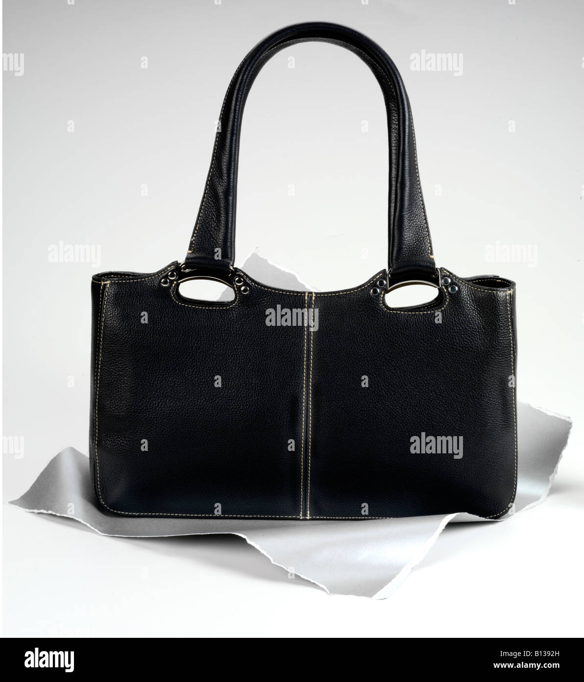 BLACK HAND BAG Stock Photo - Alamy
