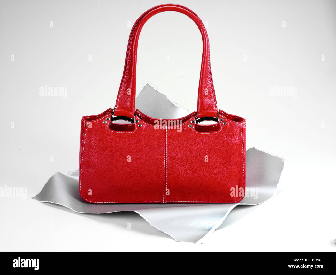 RED HAND BAG Stock Photo - Alamy