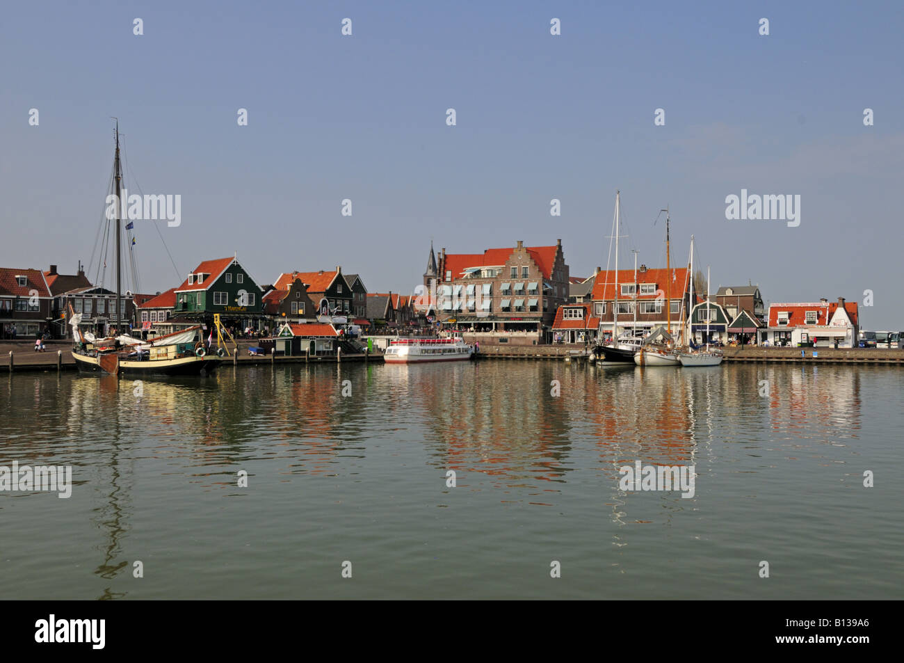 Volendam harbor Holland Europe Stock Photo - Alamy