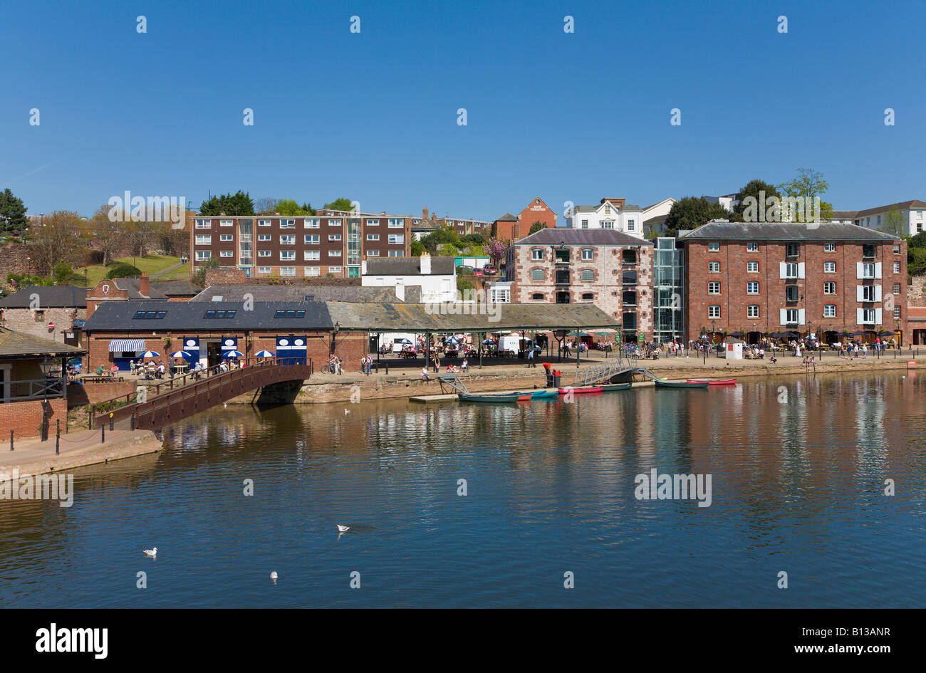 Exeter Quayside, Devon, England Stock Photo - Alamy