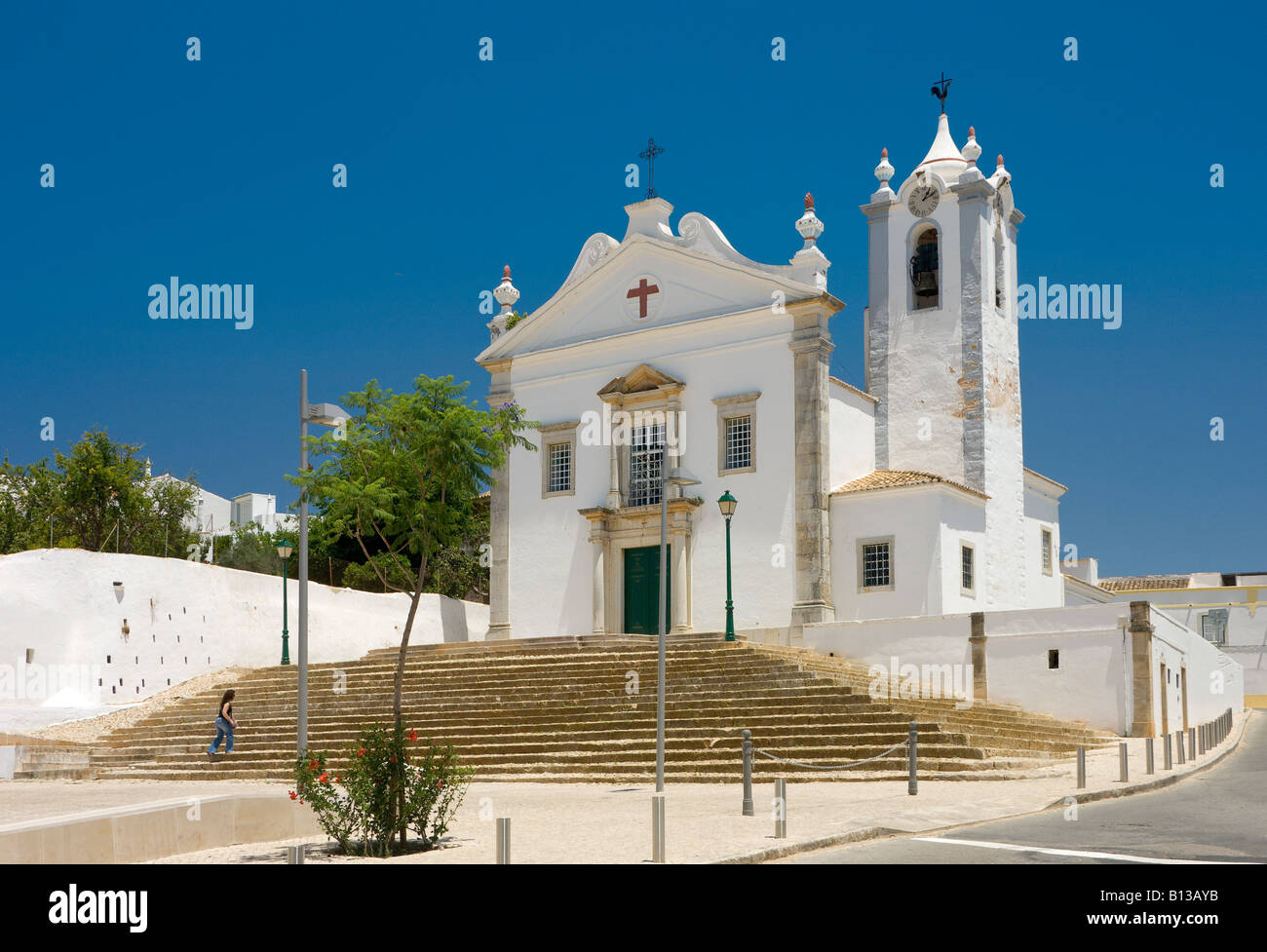 Portugal the Algarve Estoi village church near Faro Stock Photo - Alamy