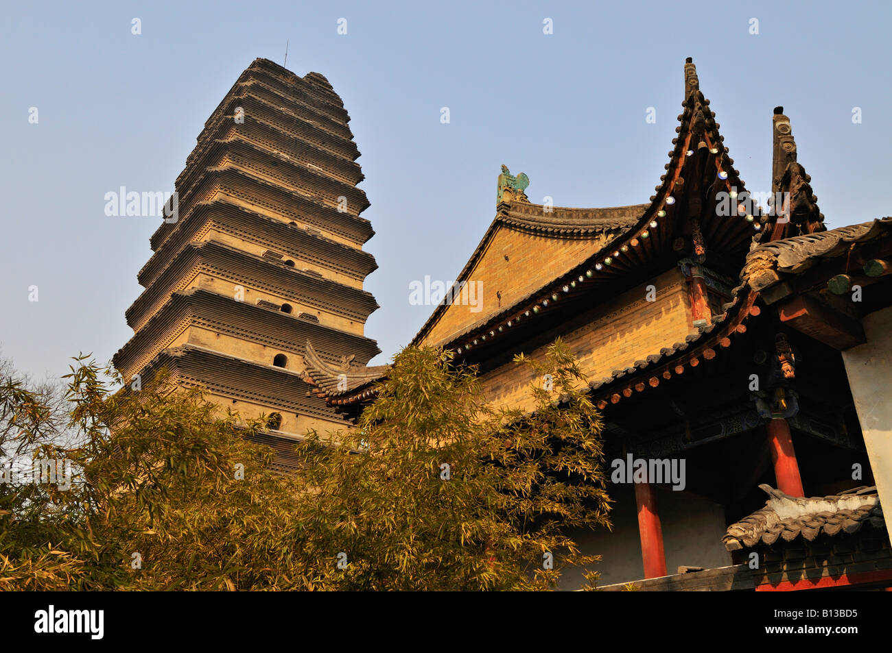The Wild Goose Pagoda Xian Shaanxi Province China Stock Photo - Alamy