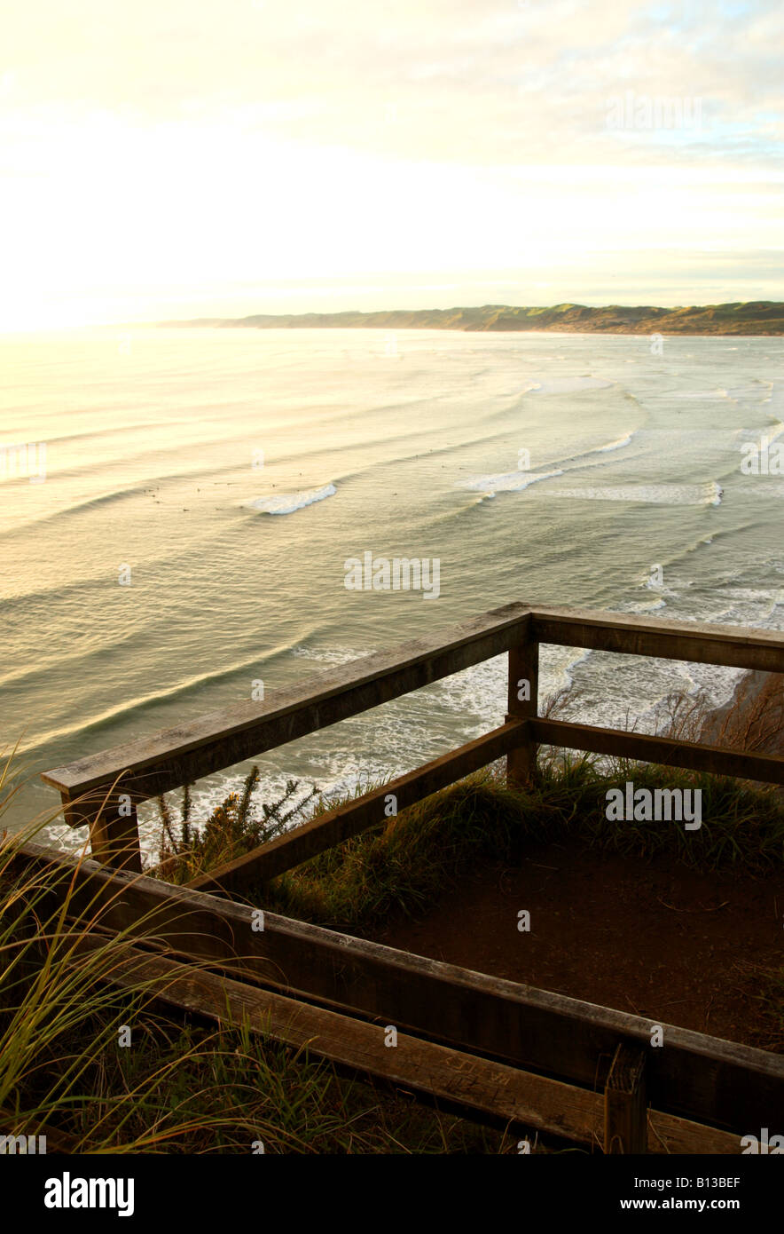 Viewing point, Raglan Beach, New Zealand Stock Photo - Alamy