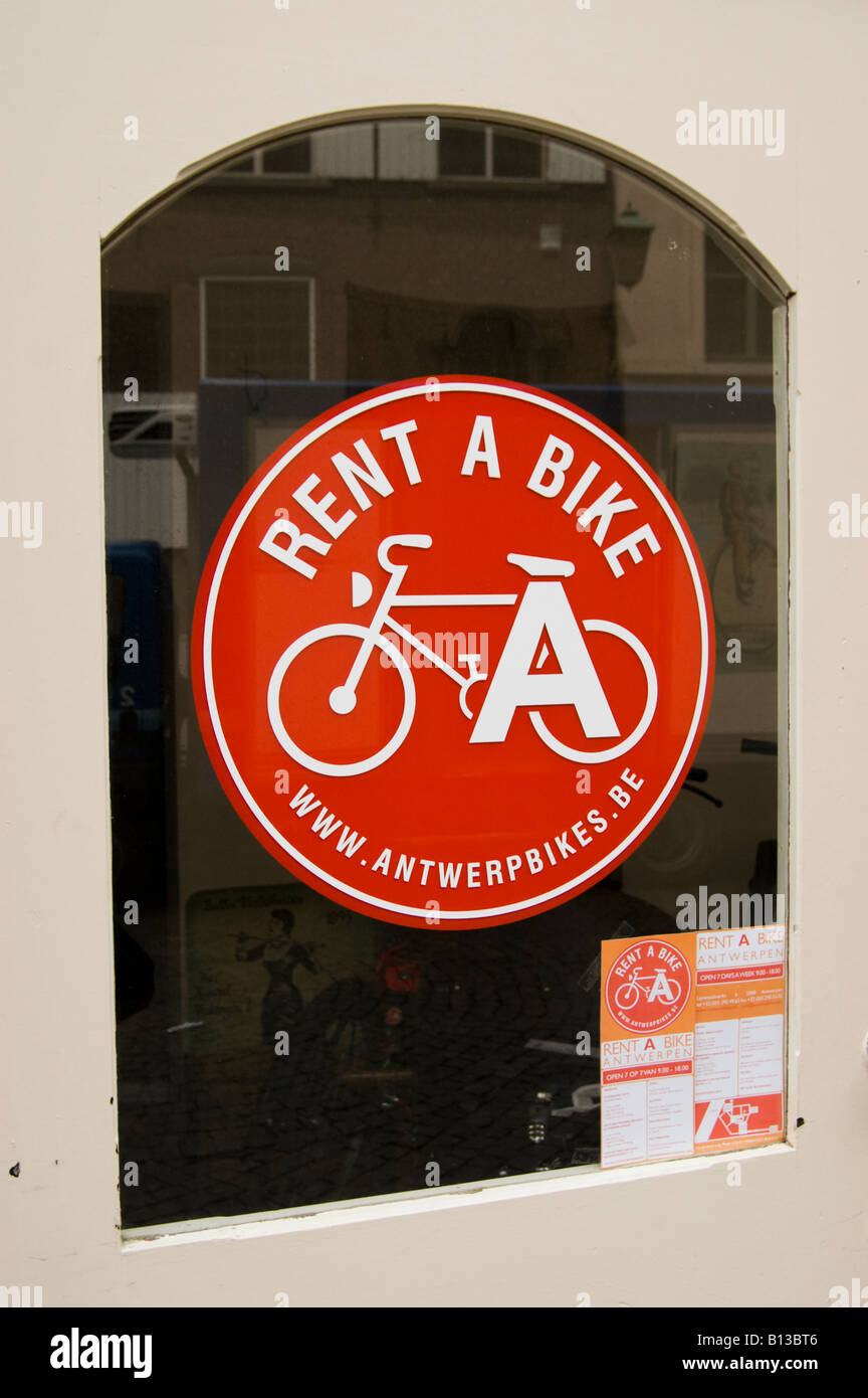 Rent a bike sign hi-res stock photography and images - Alamy