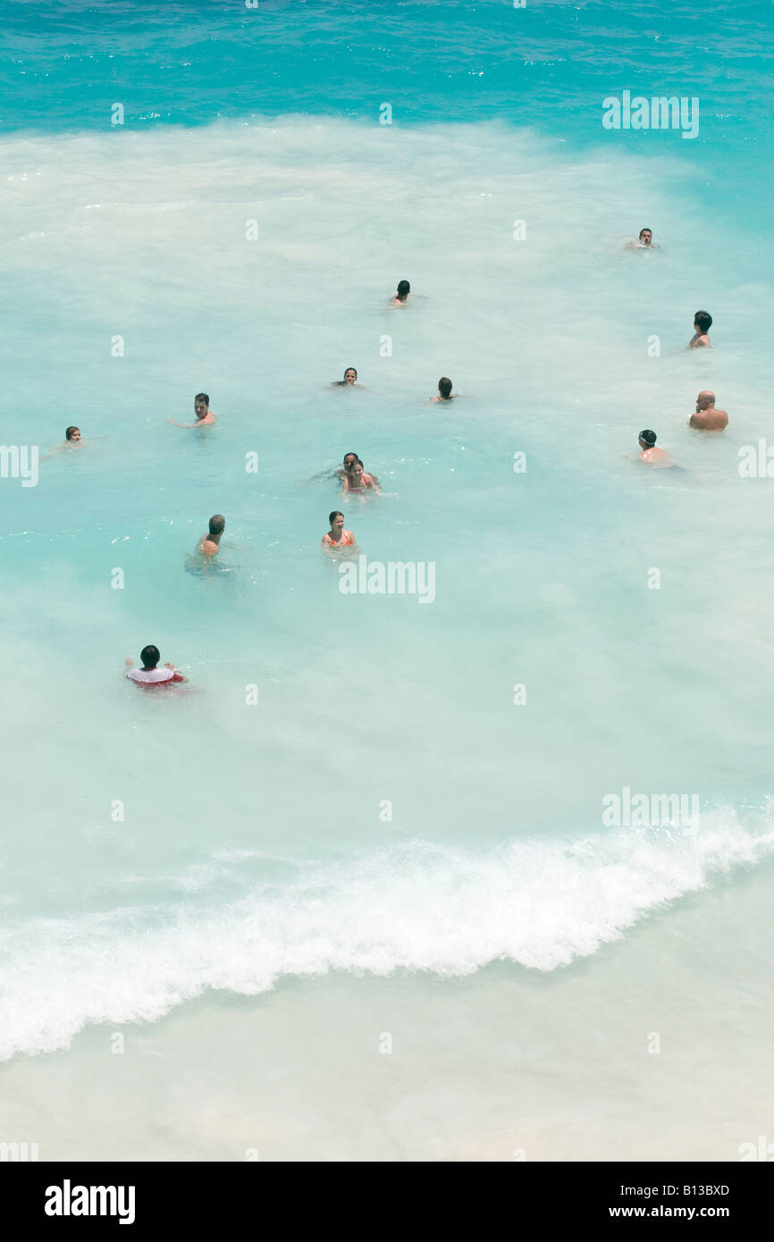 Beach by the Mayan ruins at Tulum Mexico Stock Photo - Alamy