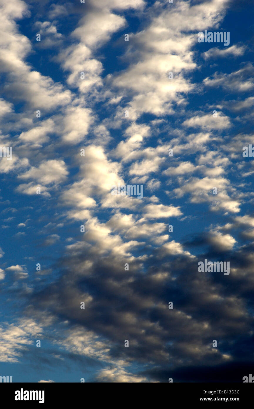 Blue Sky with Cumulus Clouds Stock Photo - Alamy