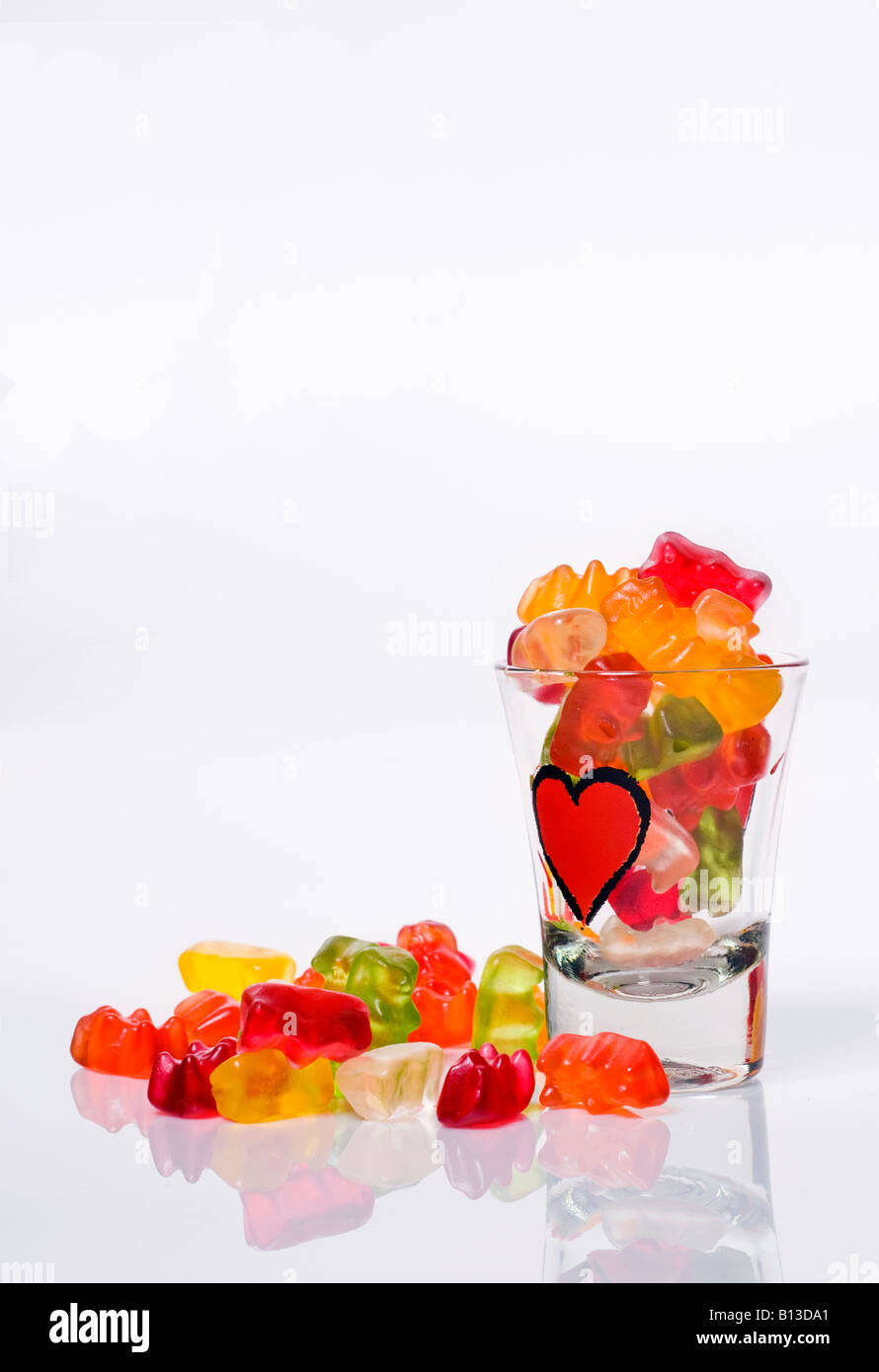 I love Candy, sweet heart Stock Photo - Alamy