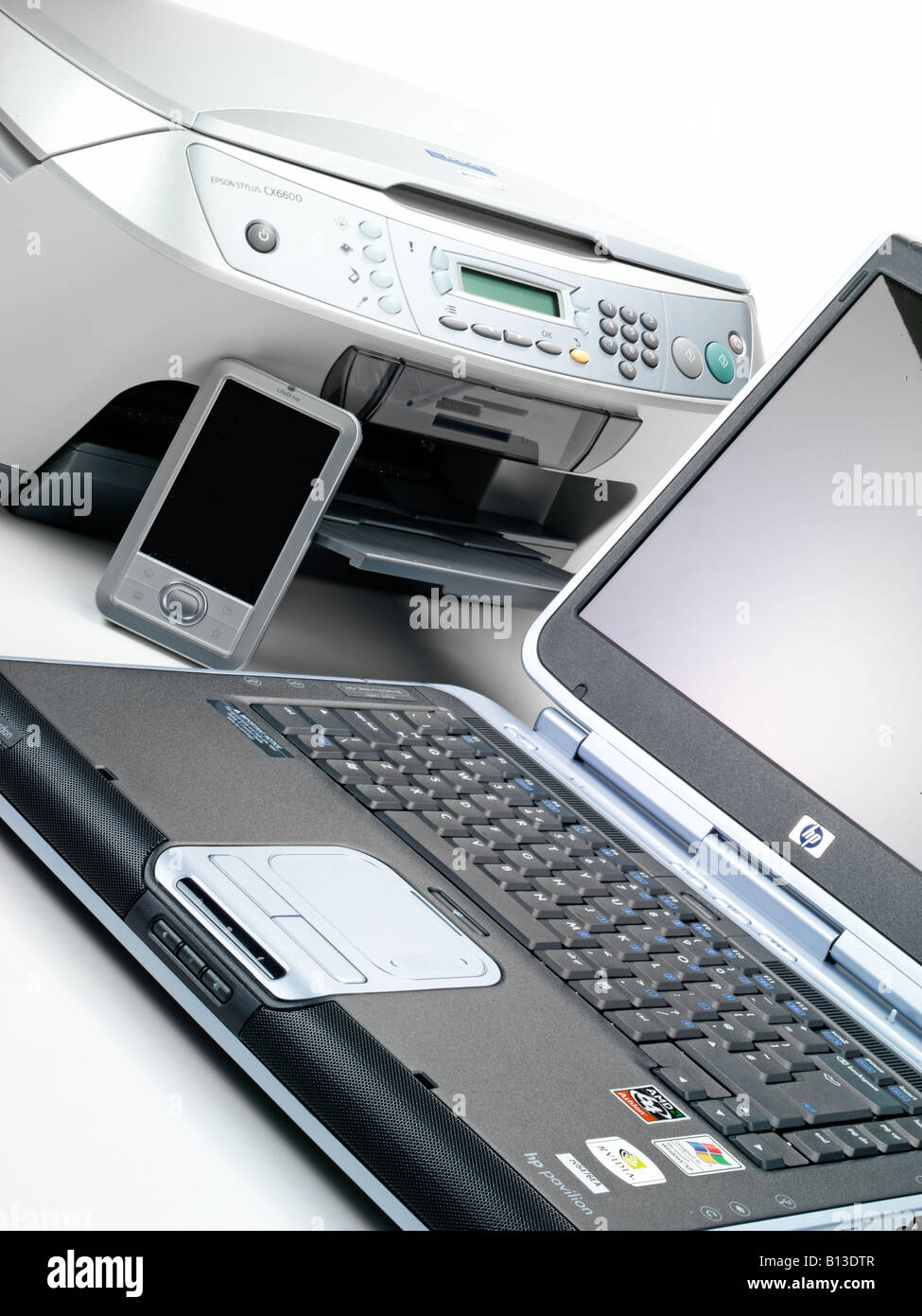 LAPTOP COMPUTER OR NOTEBOOK WITH PRINTER Stock Photo - Alamy