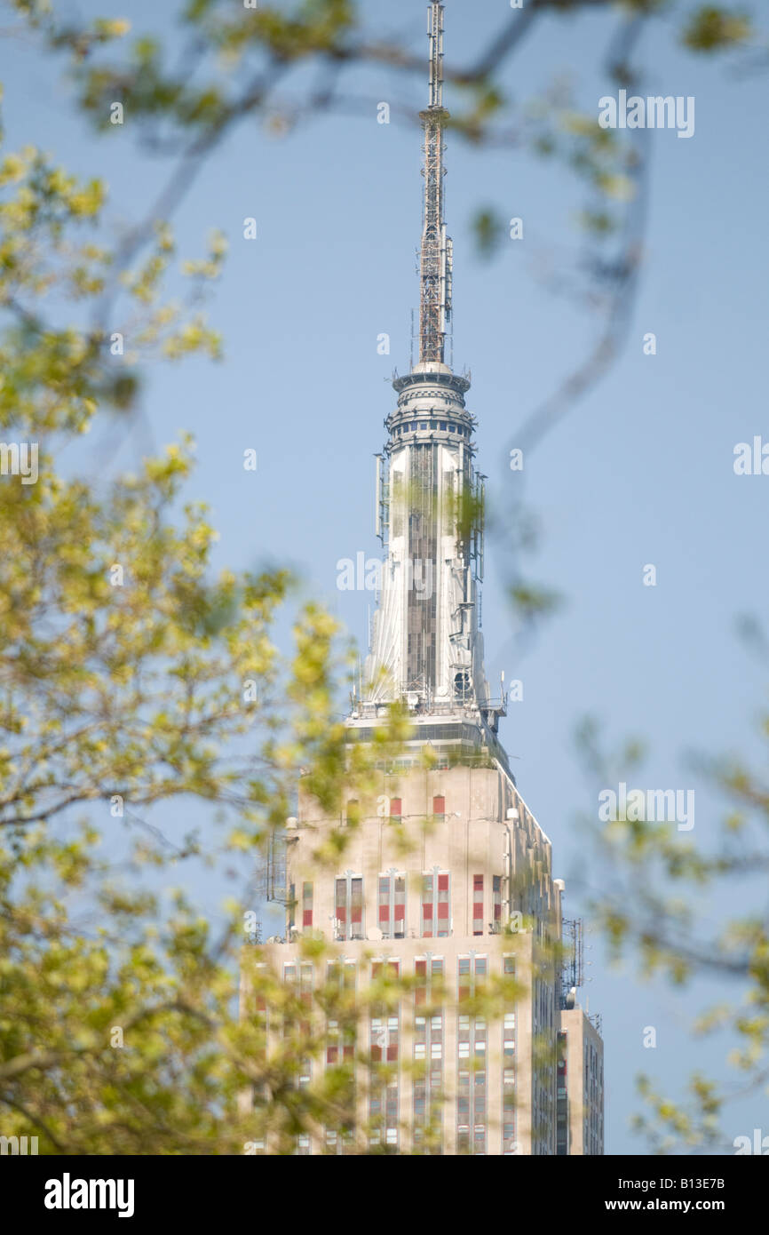 Spire of the Empire State Building, New York City Stock Photo - Alamy