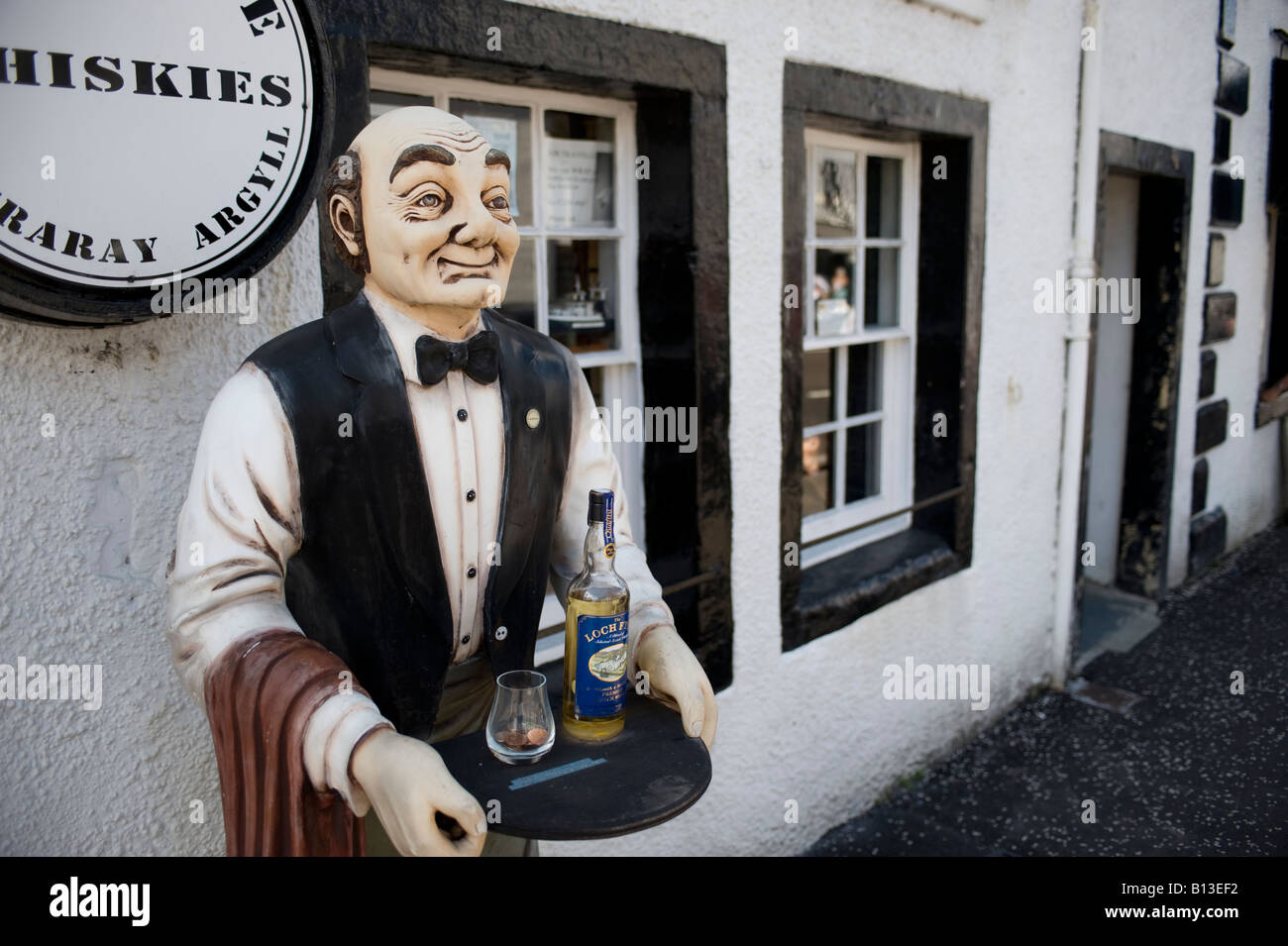 Loch Fyne whiskies shop display at Inveraray argyll scotland Stock ...