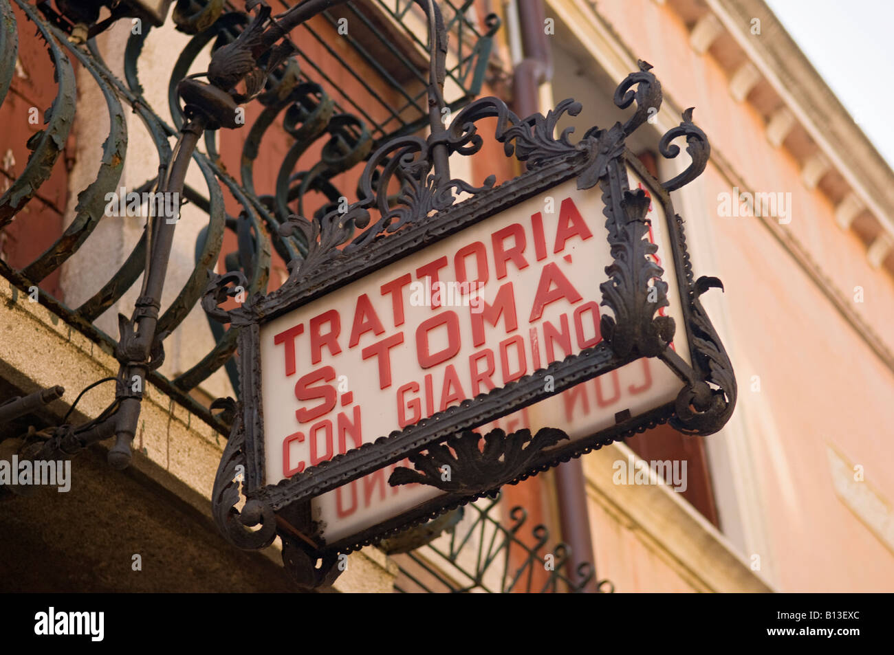 Trattoria Pizzeria Restaurant Sign near Piazza san Marco, Venice, Italy ...