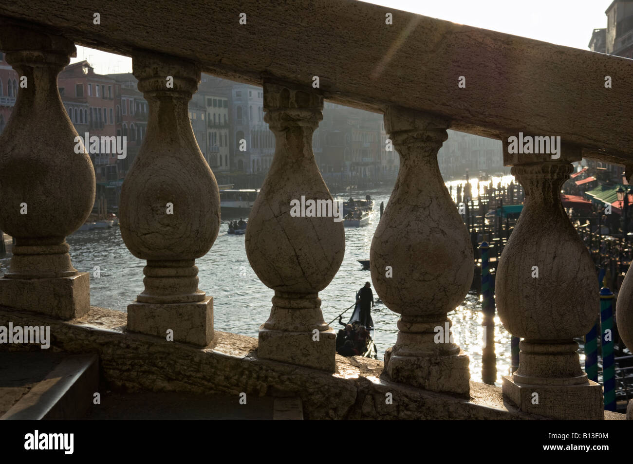 Sunset view from Rialto Bridge, Venice, Italy Stock Photo - Alamy