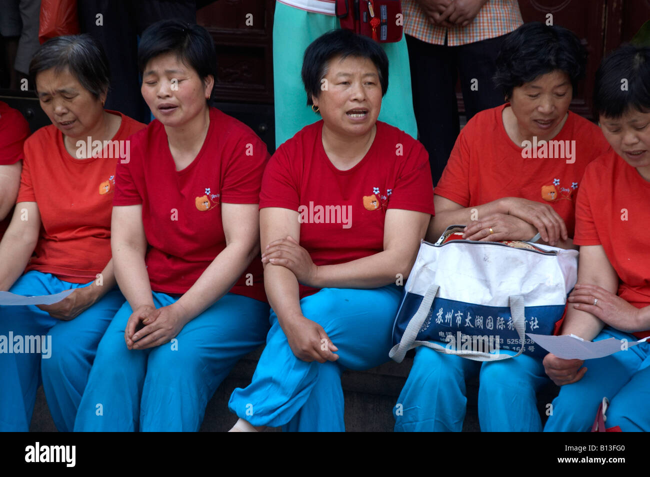 Local Women, Jade Buddha Temple , Shanghai , China Stock Photo - Alamy