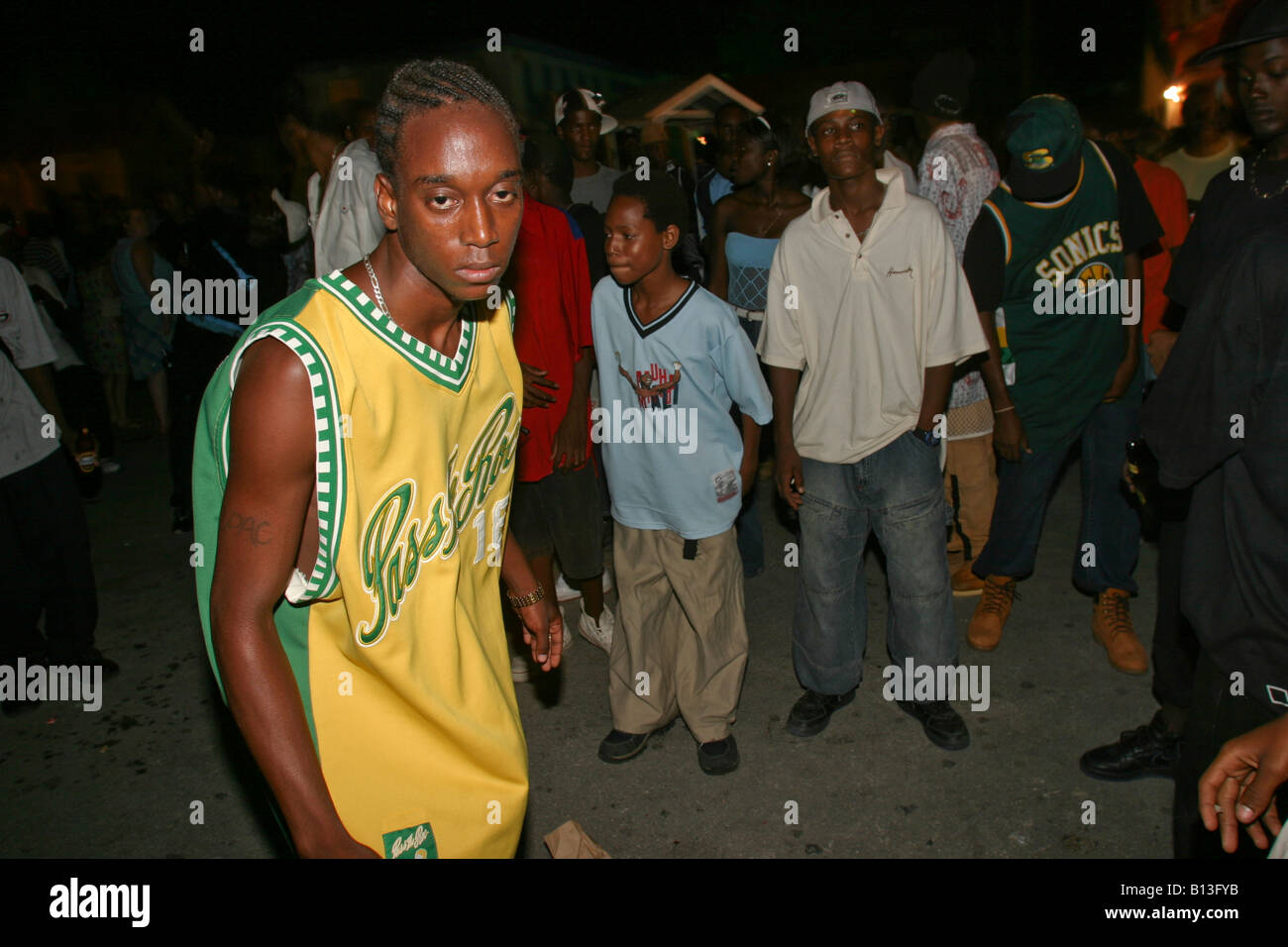 Locals dancing at Oistins fish market in Bridgetown, Barbados ...