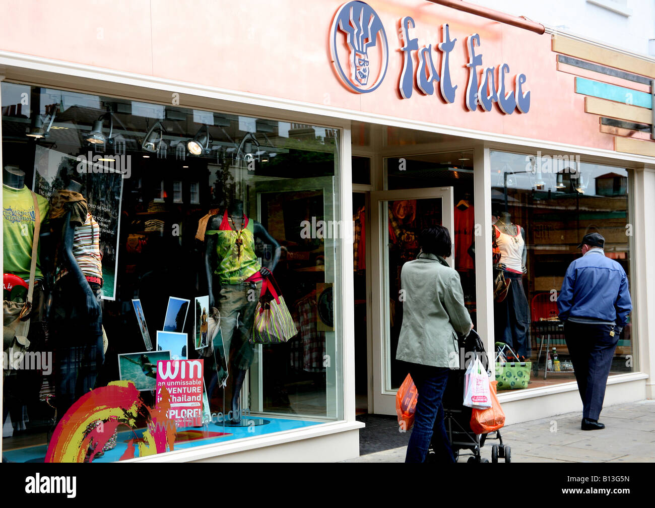 Fat face logo hi-res stock photography and images - Alamy
