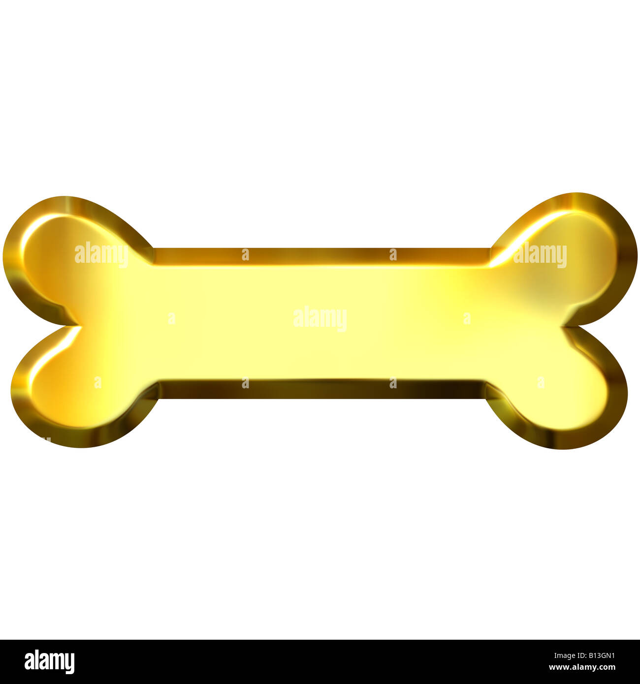 3d golden bone Stock Photo - Alamy