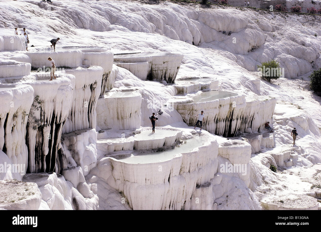 Calcite terraces Pamukkale Turkey Stock Photo - Alamy