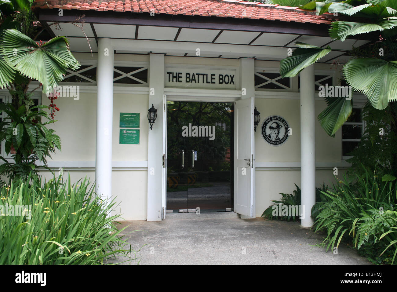 entrance to The Battle Box war museum Singapore April 2008 Stock Photo ...