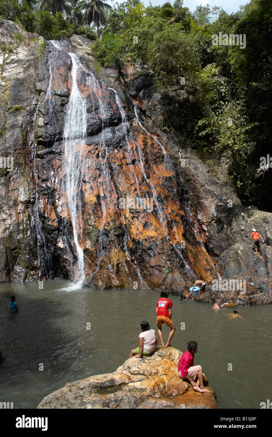 Waterfall, Ko Samui, Thailand Stock Photo - Alamy