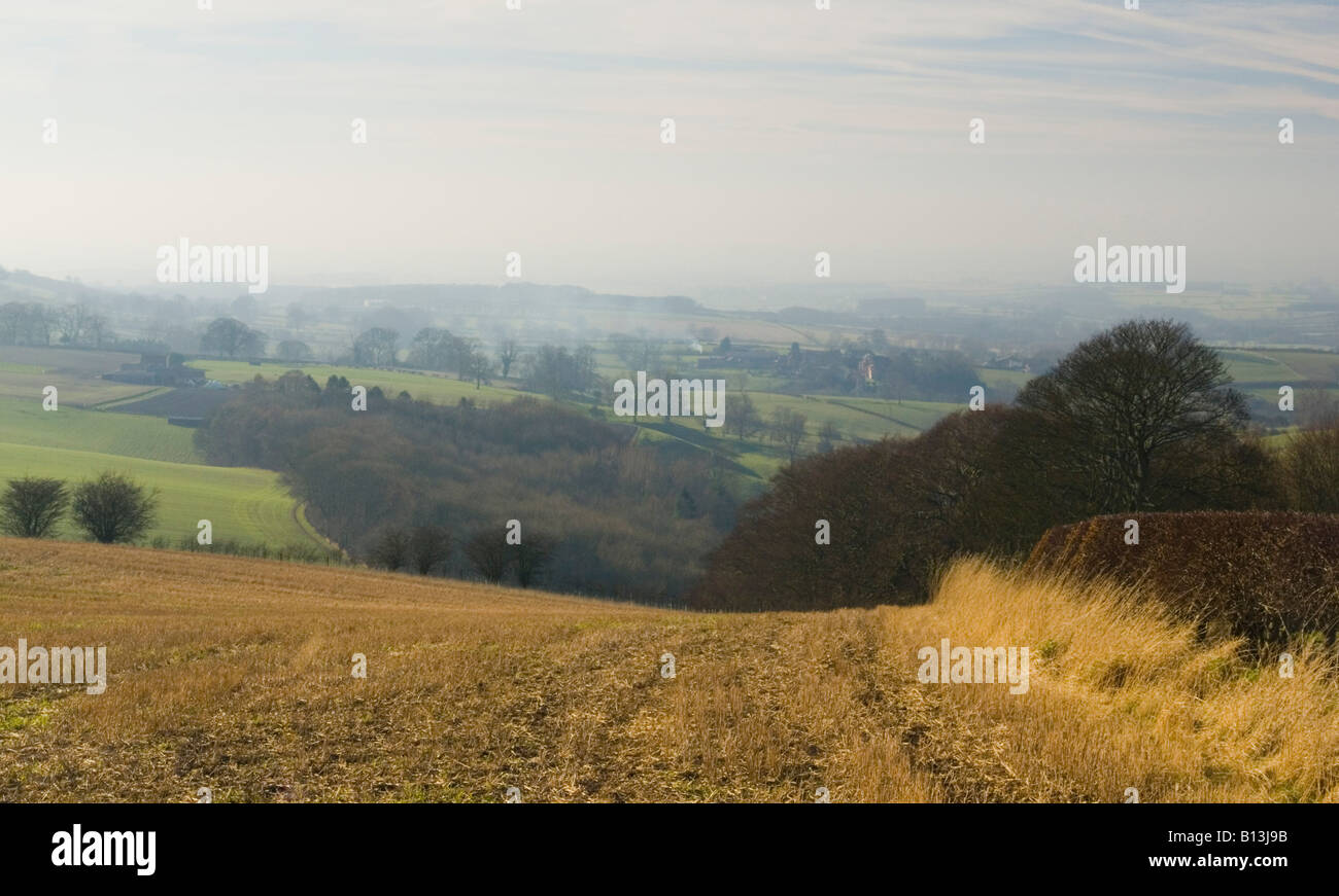 Yorkshire Wolds early spring Stock Photo - Alamy