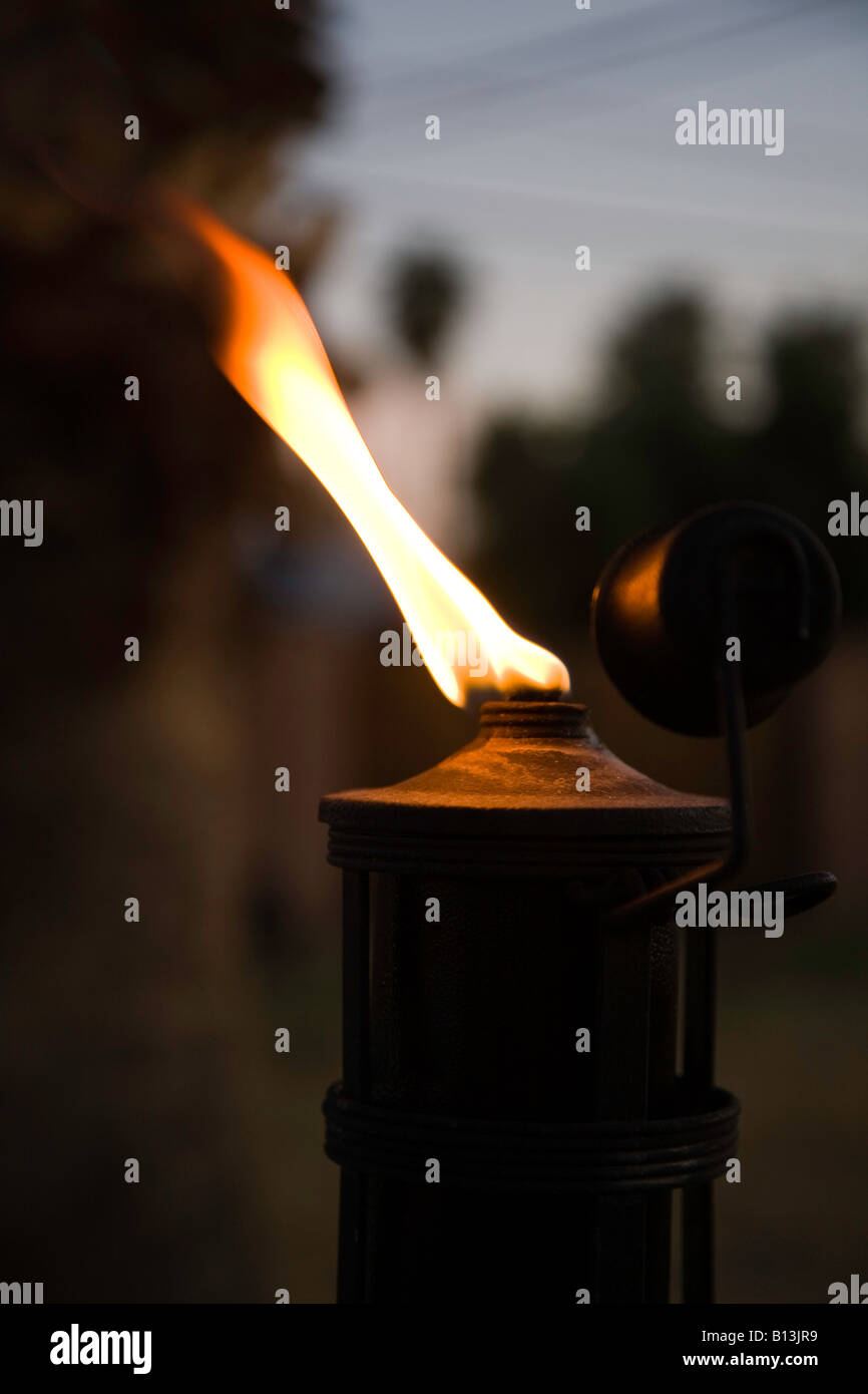 Tiki Torch Flame Stock Photo - Alamy
