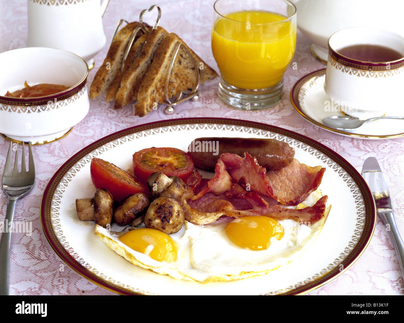 English full breakfast Stock Photo - Alamy