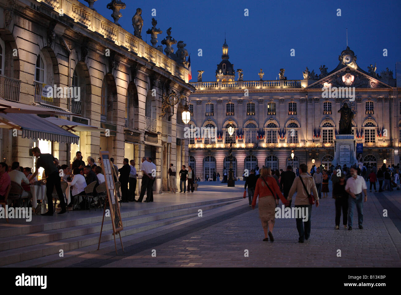 France Lorraine Nancy Place Stanislas City Hall Stanislas statue Stock ...
