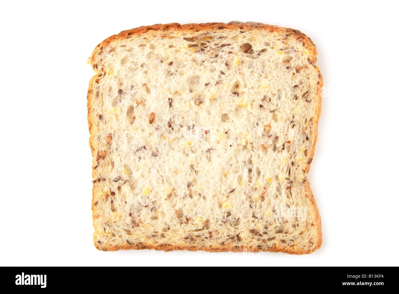 Slice of multigrain bread Stock Photo - Alamy