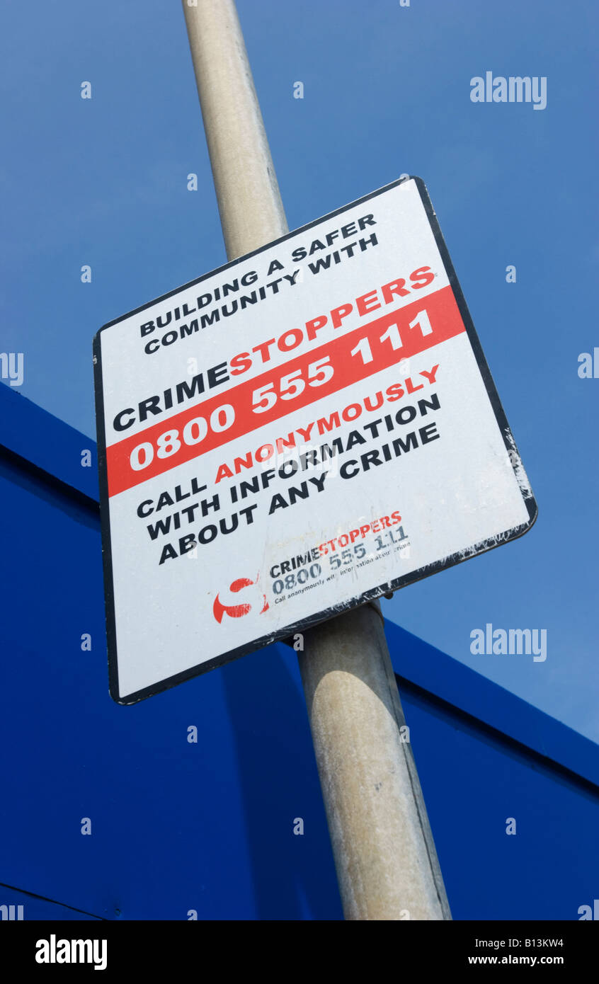 Crimestoppers poster hi-res stock photography and images - Alamy