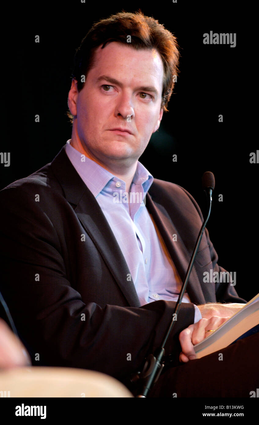 George Osborne MP Conservative politician pictured at Hay Festival 2008 ...