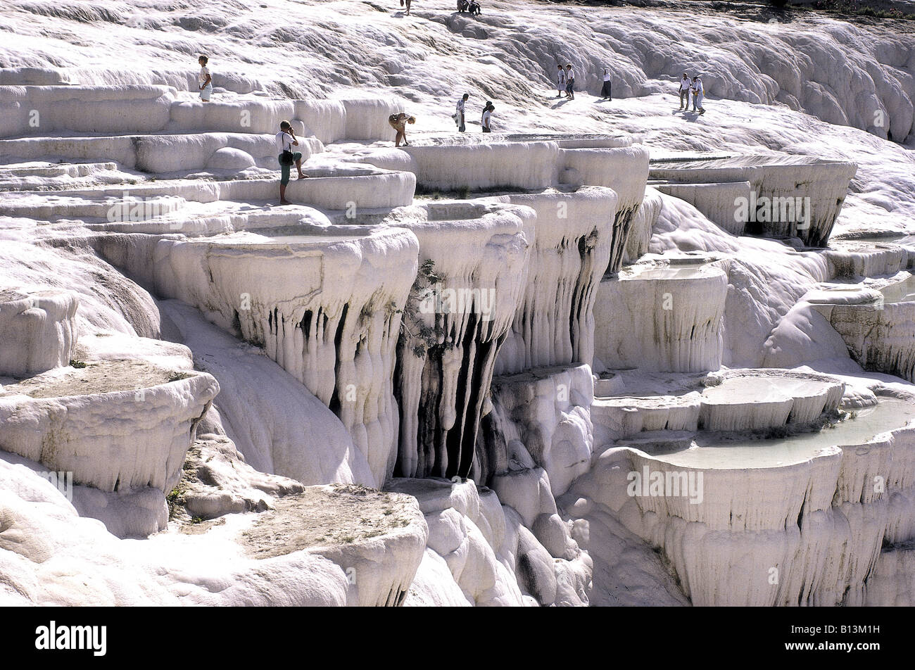 Calcite terraces Pamukkale Turkey Stock Photo - Alamy