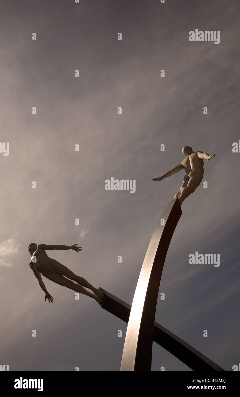 Dna double helix sculpture hi-res stock photography and images - Alamy