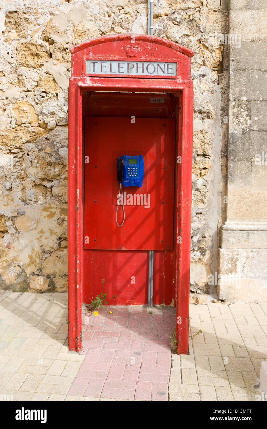 Red Telephone Box Malta Stock Photo - Alamy