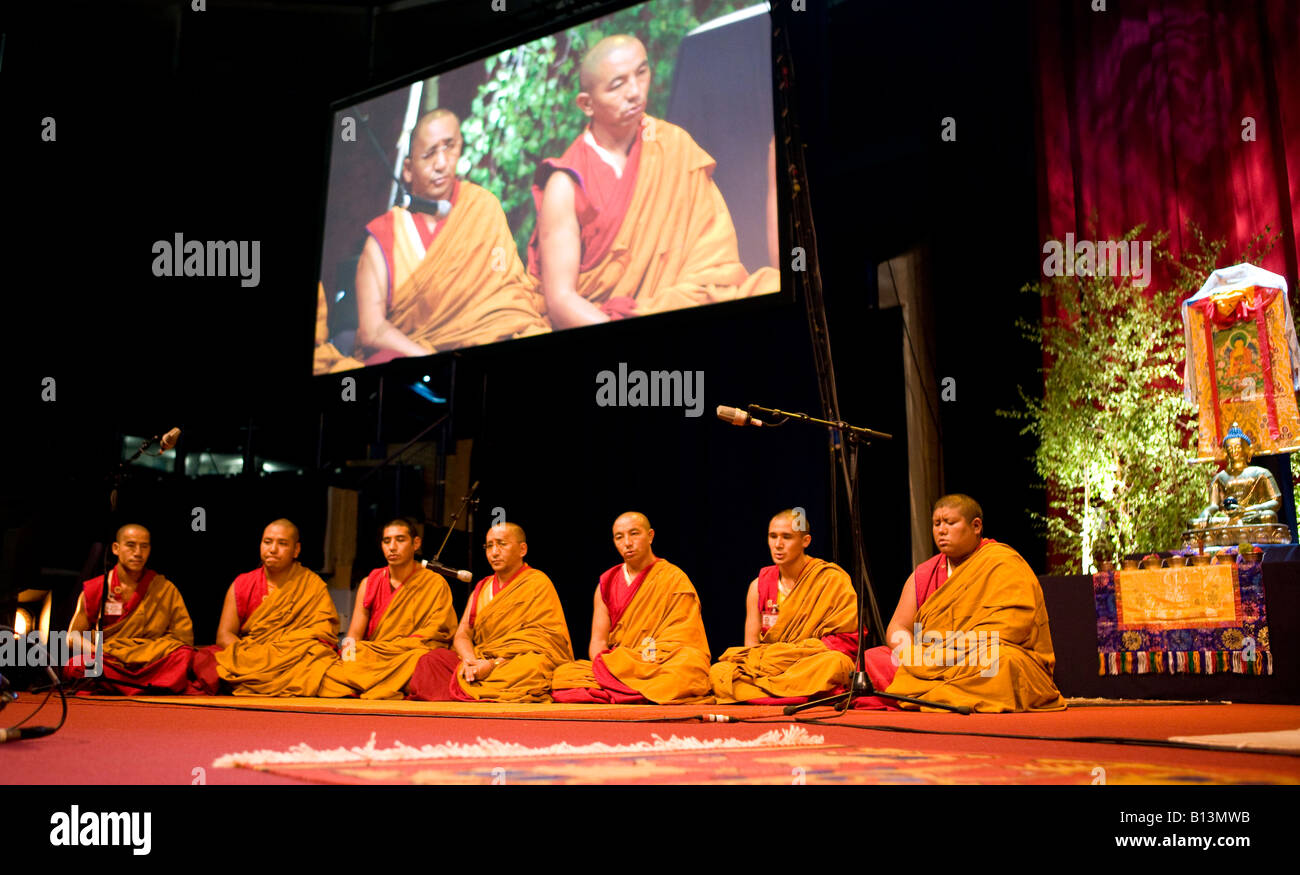 Buddhist Monks Nottingham UK Europe Stock Photo - Alamy