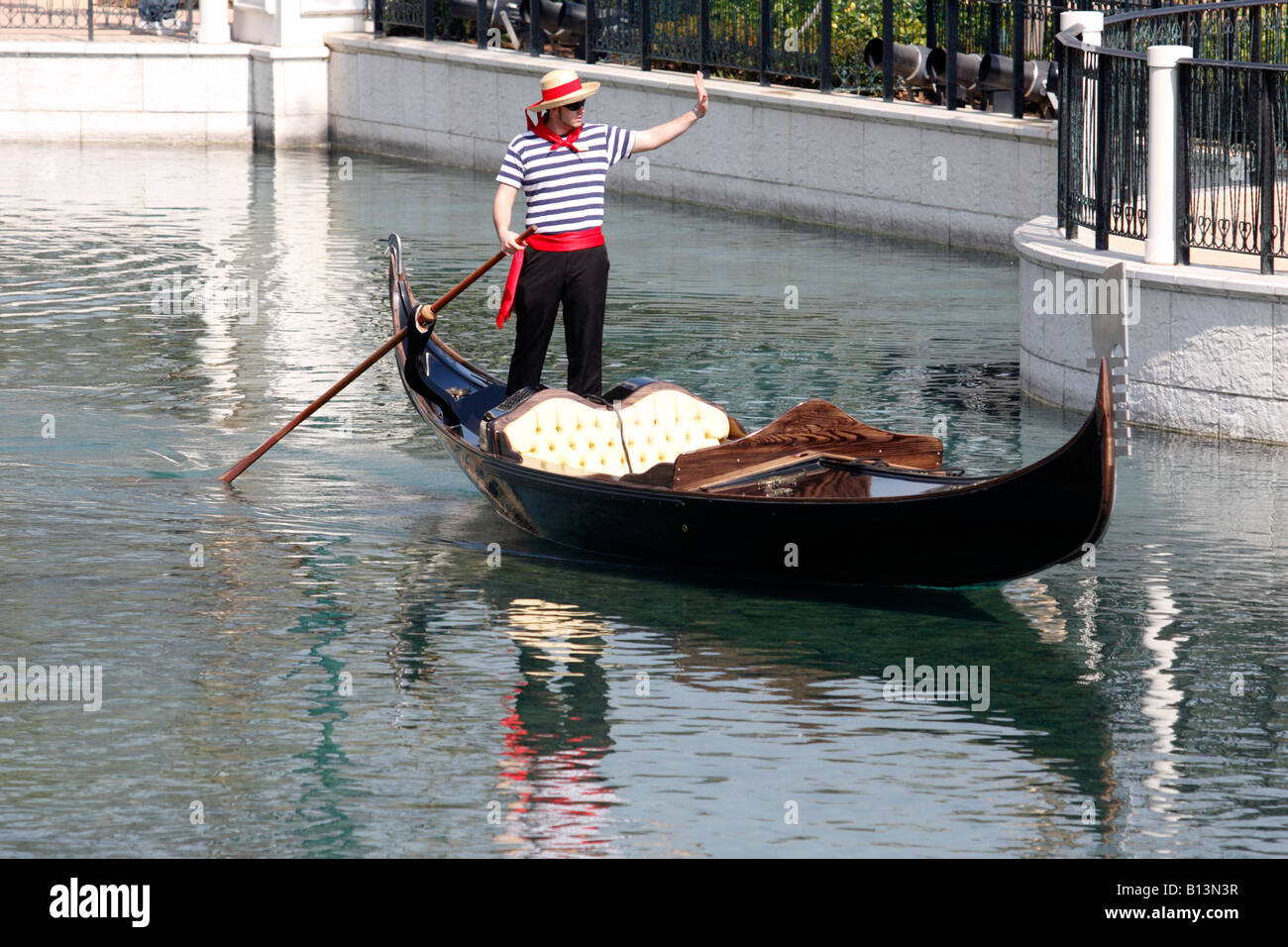 Gondola Operator at the Venetian in Macau, South China Stock Photo - Alamy