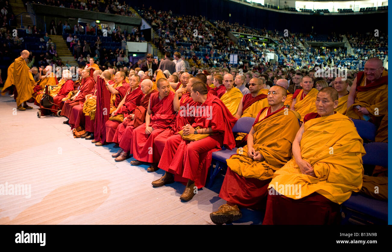 Buddhist Monks Nottingham UK Europe Stock Photo - Alamy