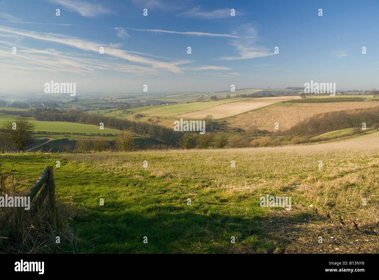 Yorkshire Wolds early spring Stock Photo - Alamy