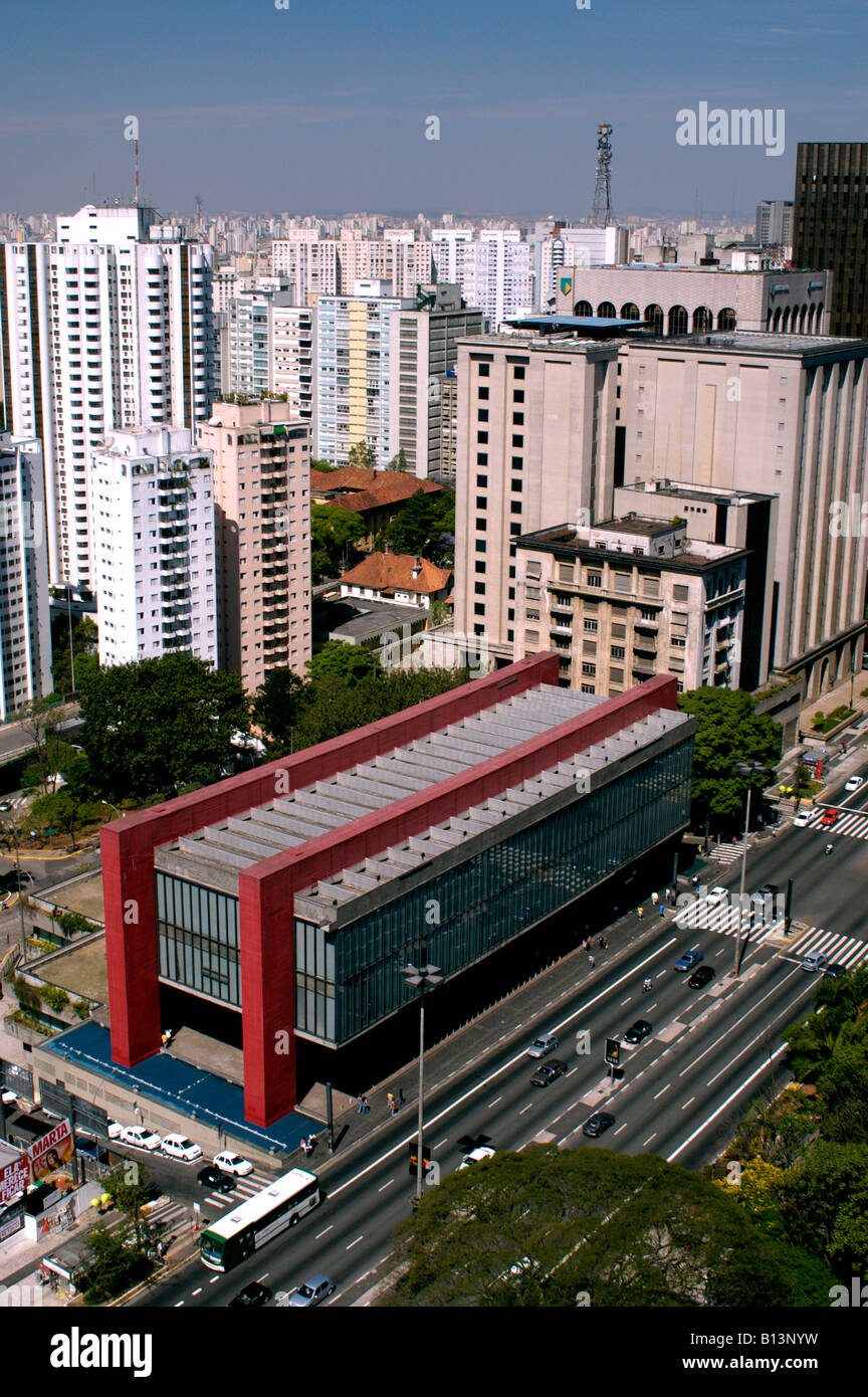 Sao Paulo s Art Museum MASP located at Paulista Avenue Sao Paulo Brazil ...
