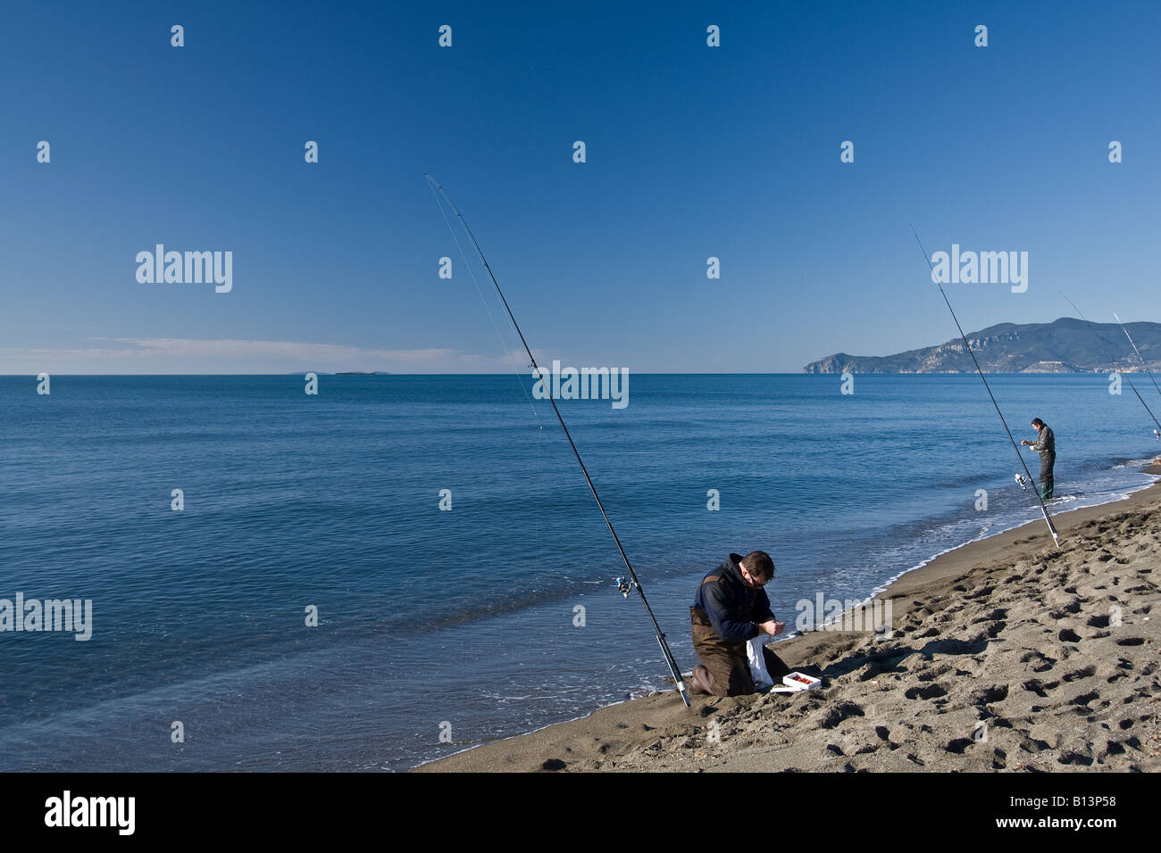 Ansedonia,Tagliata etrusca Beach, beach ledgering fishing, Tuscany ...