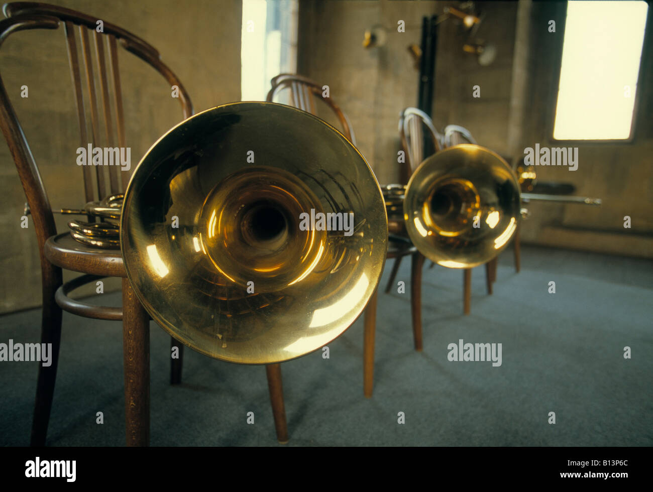 Left musical instruments left in the Old Town Tower by Charles Bridge ...
