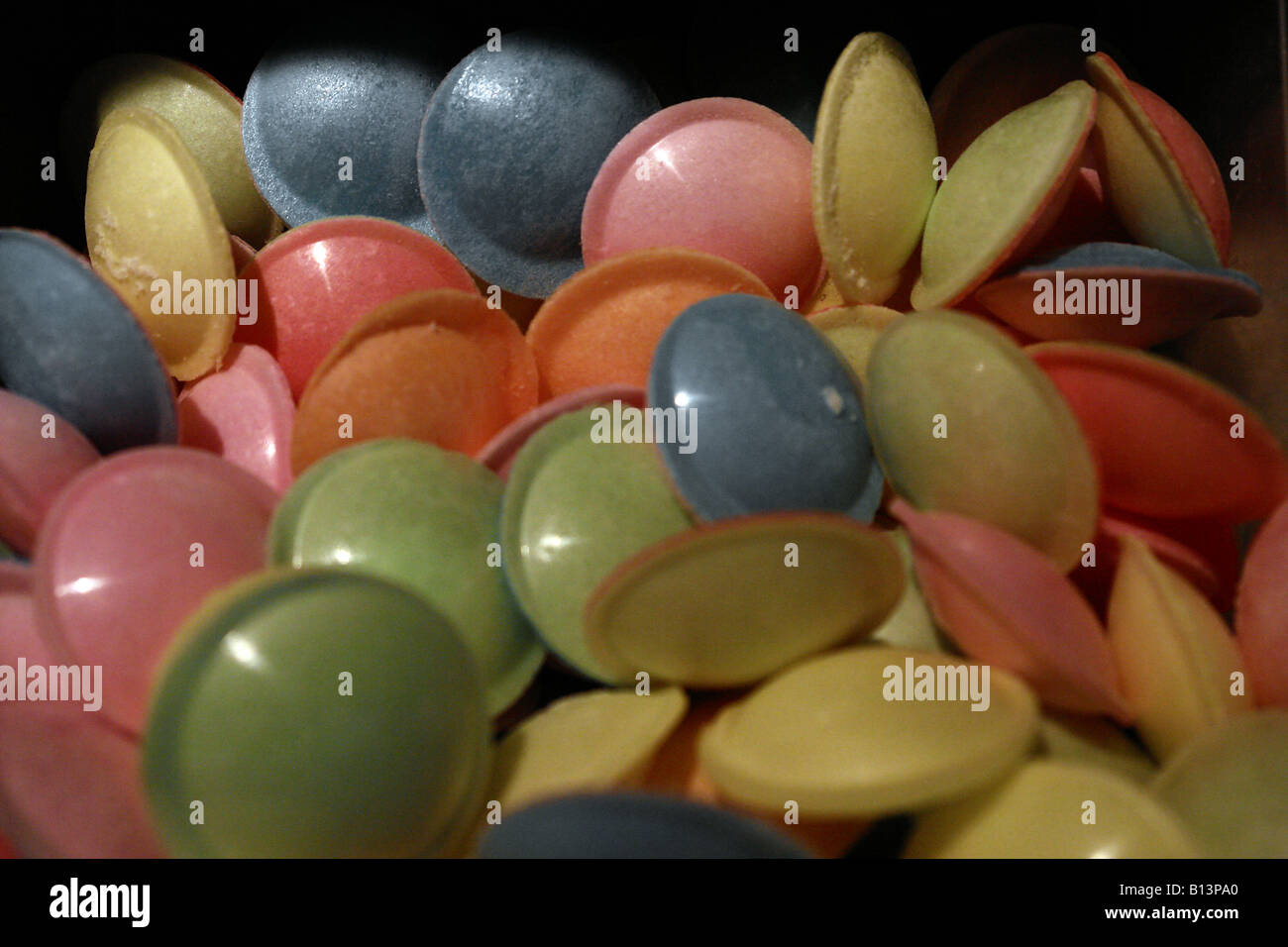 Sweets sherbet [flying saucers] Stock Photo - Alamy