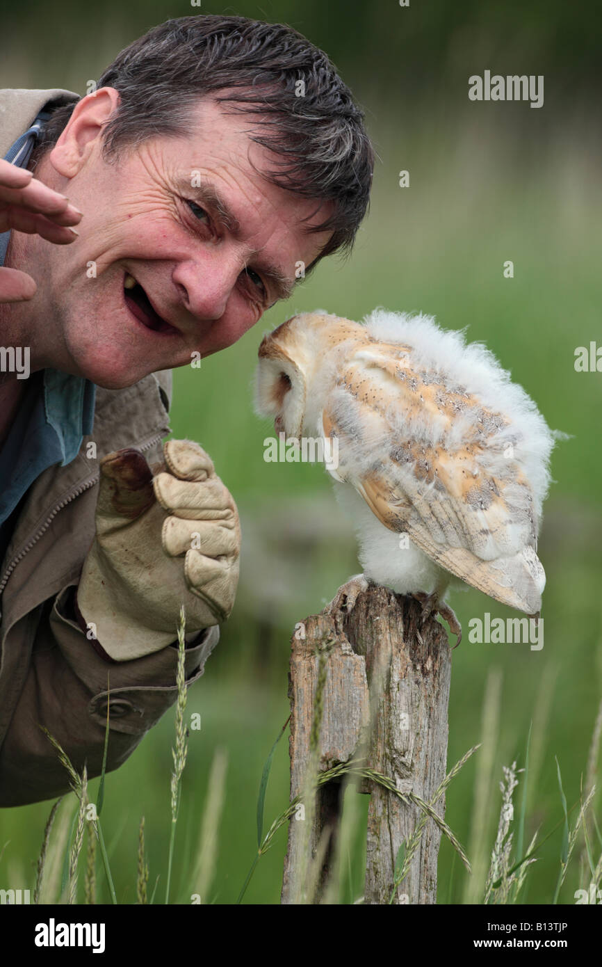 Barn owl handler hi-res stock photography and images - Alamy