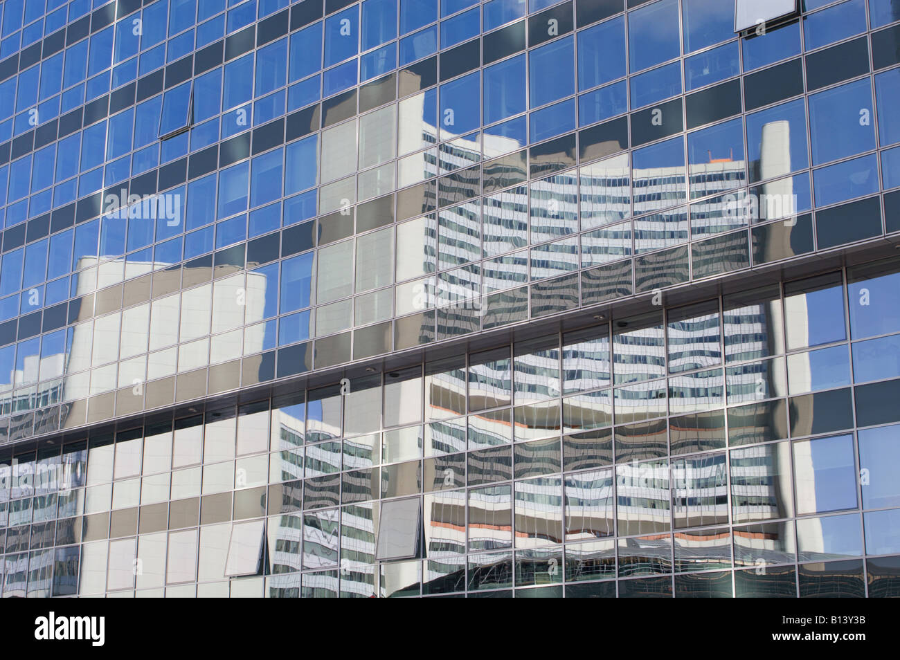 mirror of modern architecture from Vienna Stock Photo - Alamy