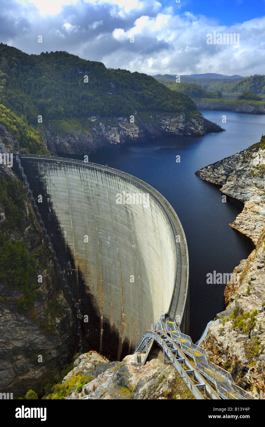 The Gordon Dam, Tasmania Stock Photo - Alamy
