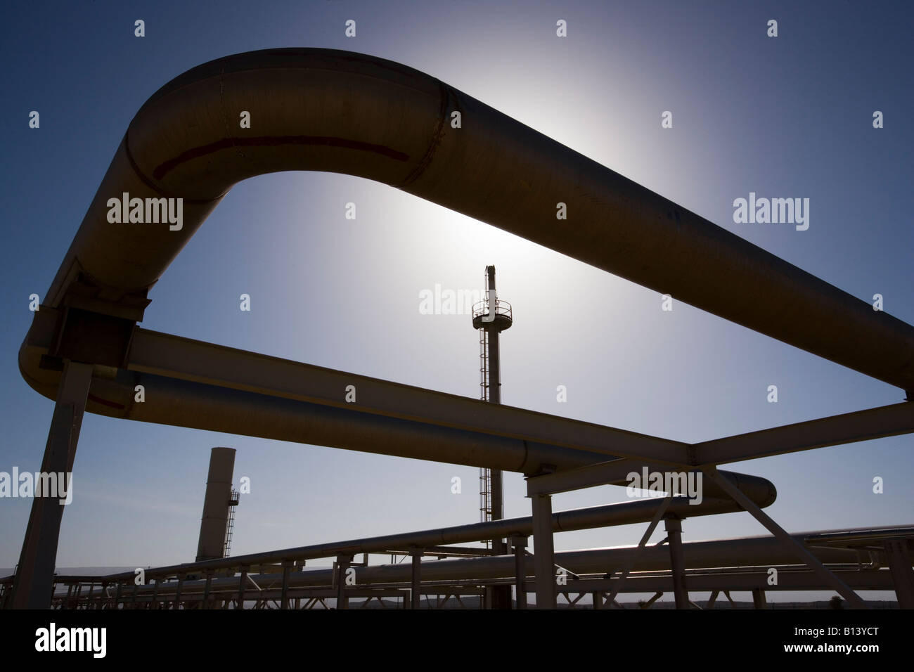 Pipes, Bhit Gas Field, Sindh, Pakistan Stock Photo - Alamy