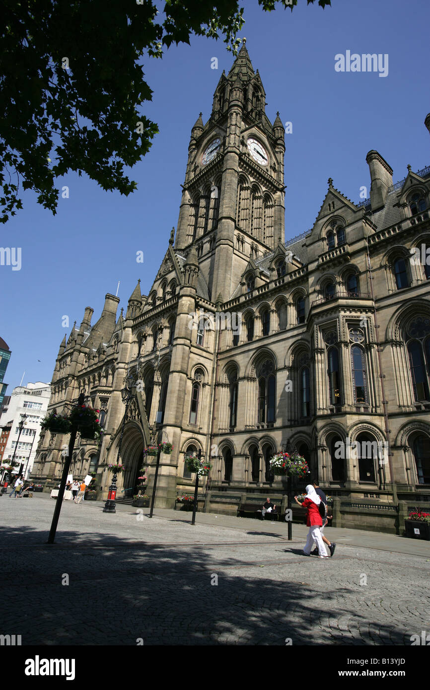 City of Manchester, England. The Alfred Waterhouse designed Manchester ...
