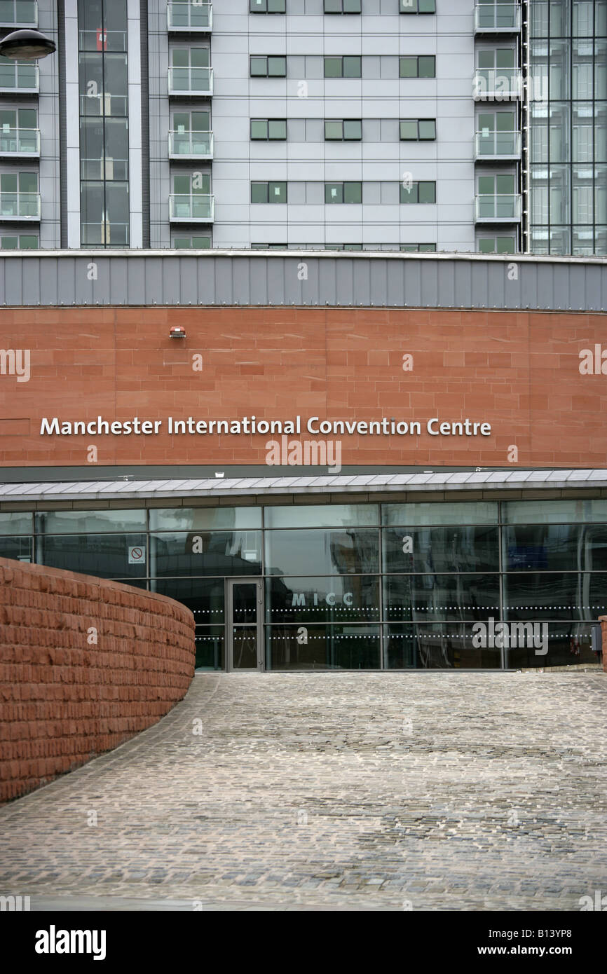 City of Manchester, England. International Convention Centre MICC with ...