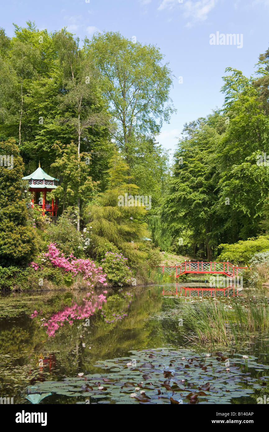 Temple Ponds, Portmeirion, Wales Stock Photo - Alamy